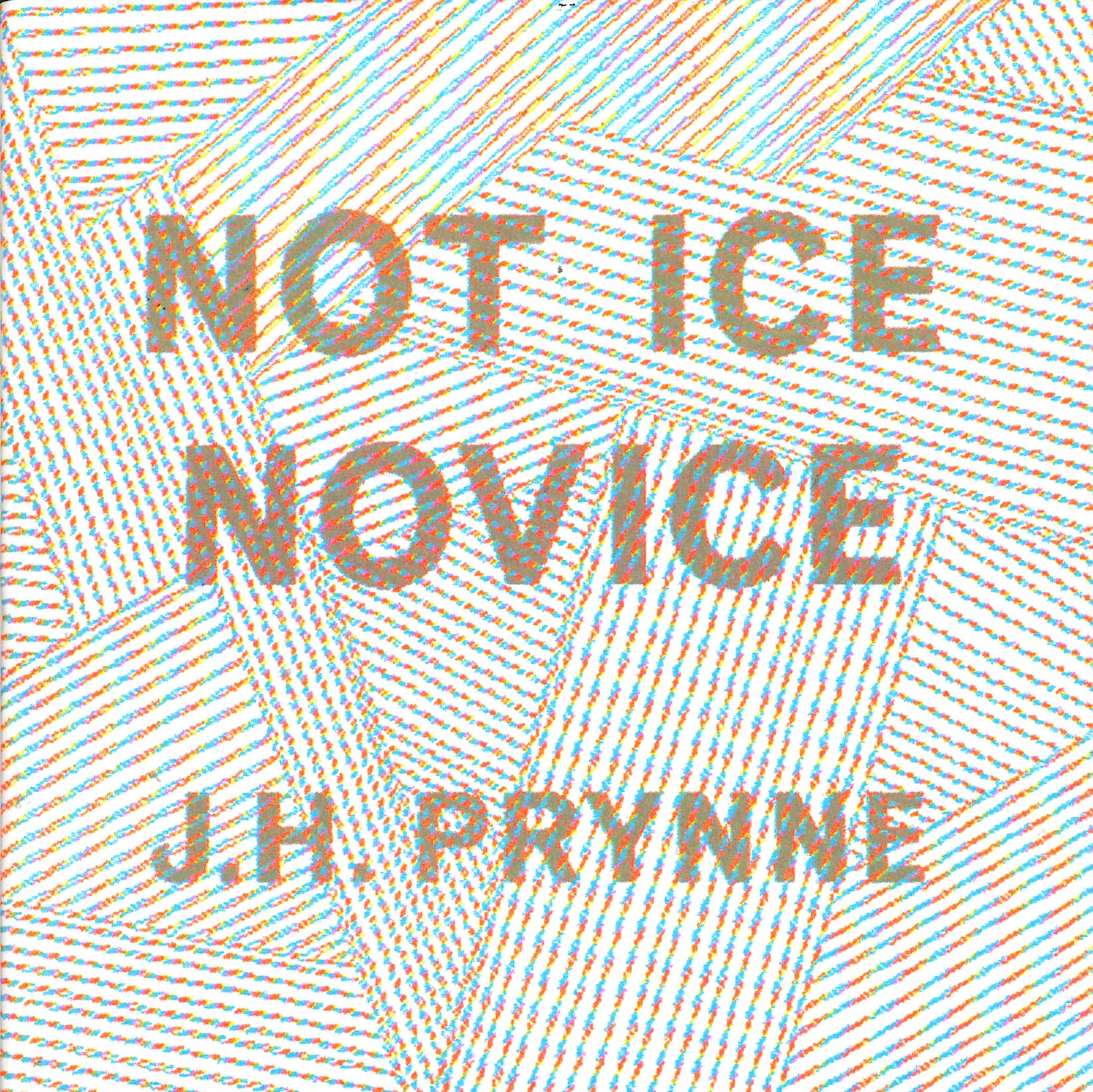 Not Ice Novice | J.H. Prynne | London Review Bookshop